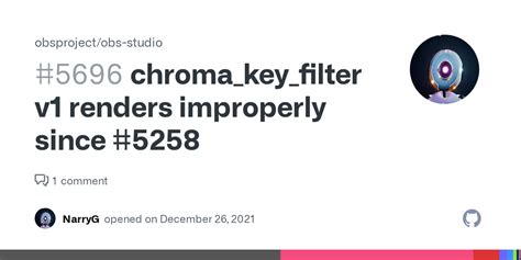Chromakeyfilter V1 Renders Improperly Since 5258 · Issue 5696