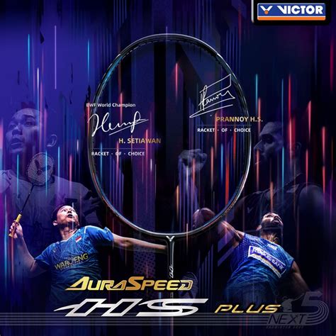 VICTOR ไมแบดมนตน รน ARS HS PLUS Auraspeed Hypersonic Plus Speed Series แถมเอน ซอง กรป