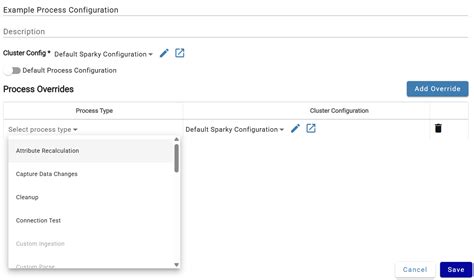 Process Configuration Overview Dataforge