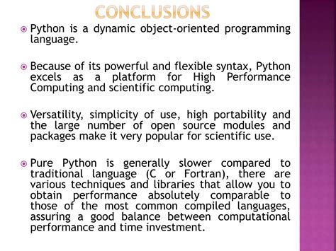 Role Of Python In Hpc Pptx