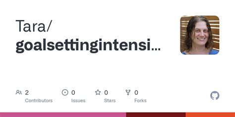 Github Taragoalsettingintensive