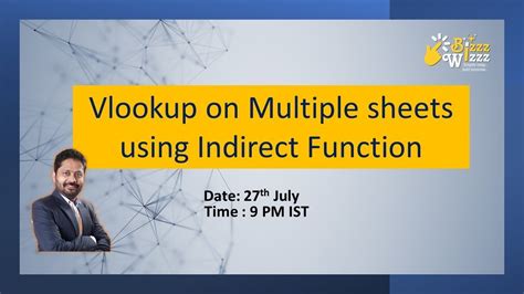 Vlookup In Multiple Files Using Indirect Function Youtube