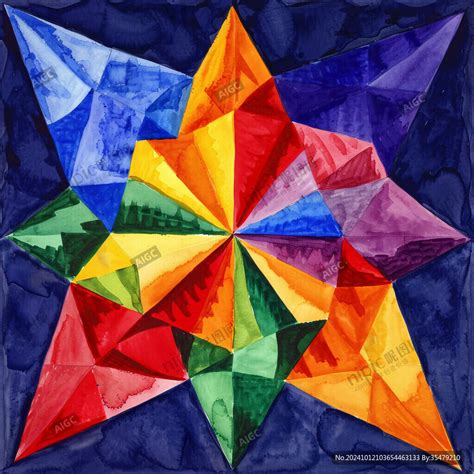 Ai创作图几何抽象画 几何高清抽象画大图 几何图形的色彩构成 立体几何装饰画 抽象几何图形画 低多边形装饰画 油画几何抽象画 几何艺术画抽象