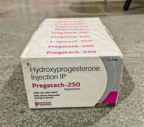 Hydroxyprogesterone Injection Ip 250mg Packaging Type Vial Packaging