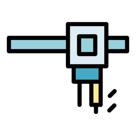 Premium Vector Cnc Machine Production Icon Outline Vector Laser Factory Lathe Work Color Flat