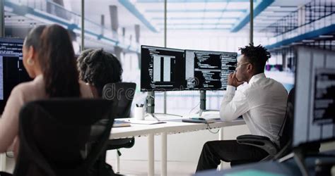 Agile Pair Programming And Extreme Coding Stock Image Image Of Black People 319654765