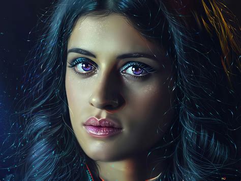 Anya Chalotra Fan Art As Yennefer In The Witcher Netflix Series 4k