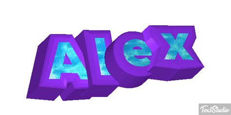 Alex Name Animated  Logo Designs