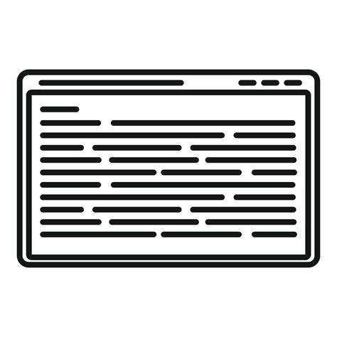 Web Page Testing Software Icon Outline Style 14528236 Vector Art At