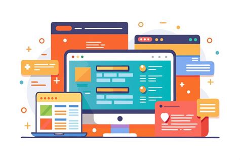 Premium Vector Colorful Flat Illustration Showcasing Customizable