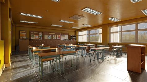 Korean Classroom 3d Model Turbosquid 2137067