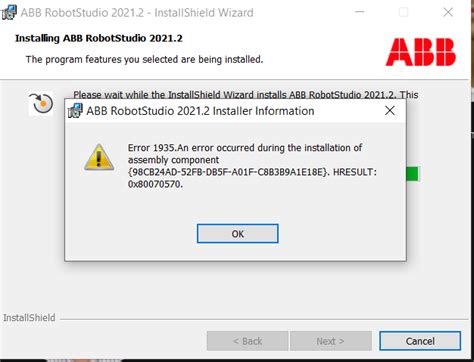Error While Installaing Robotstudio — Abb Robotics User Forums