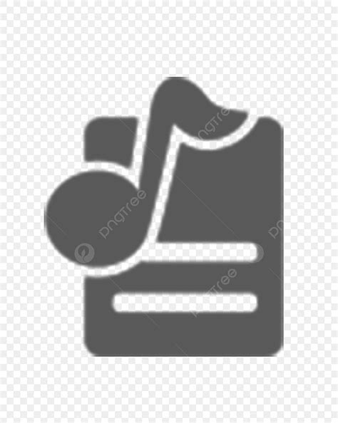 음악 일러스트 재생 간단한 관대 한 플레이어 만화 아이콘 메모 음악 재생 회색 음악 노트 아이콘 만화 Png 일러스트 및