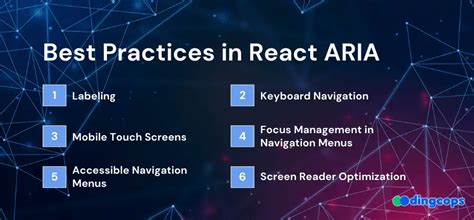 react aria guide for accessible navigation menus