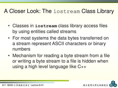 PPT I O File Streams And Data Files PowerPoint Presentation Free Download ID