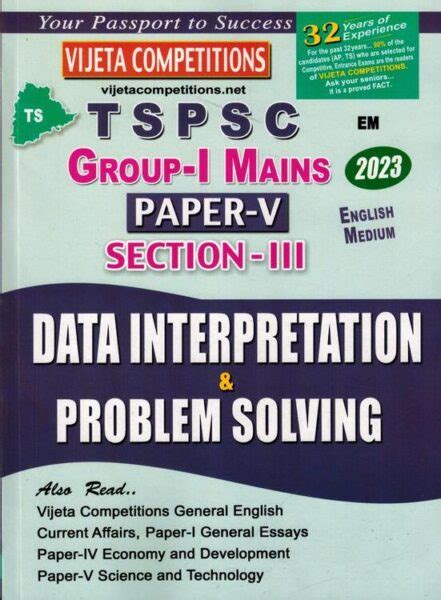 Tspsc Group I Mains Paper V Section Iii Data Interpretation And Problem