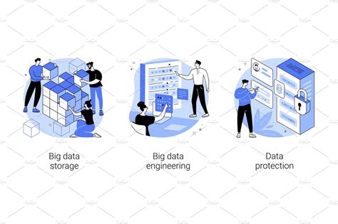 Database Security Abstract Concept Vector Graphics ~ Creative Market