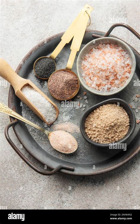 Assorted Speciality Salt Himalayan Pink Salt Italian Black Truffle Salt India Black Kala