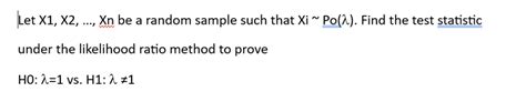 Solved Let X X Xn Be A Random Sample Such That Chegg Com