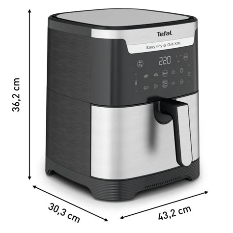 Уред за здравословно готвене Tefal Ey801d15 Easy Fry And Grill Xxl 1830w 6 5l 8 програми Без