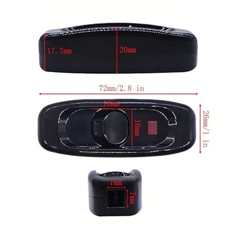 BuxiuGK Pcs Inline Light Switch AC V A Low Profile Torpedo Switch With LED Light ON Off