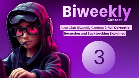 Appsclub Biweekly Contest 3 Full Correction Youtube