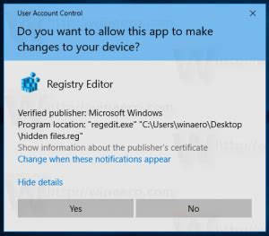 Toggle Hidden Items Context Menu In Windows