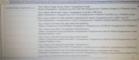 Installed Application List Not Showing Properly Bigfix 95 Bfi