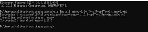 Python Windows环境如何安装 Annoyannoy Whl Csdn博客