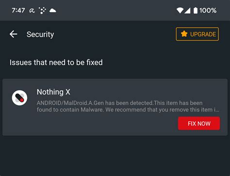 Nothing X Detected As Malware My Scan Picked Up This Alert This