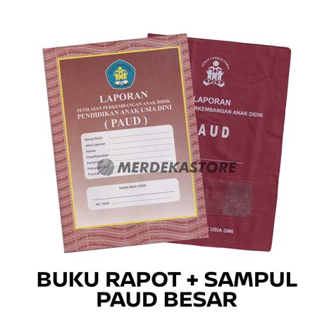 Sampul And Rapot Buku Rapot Paud Ukuran Besar 20 Halaman Cahaya Alam Lazada Indonesia