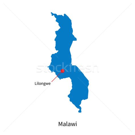 Lilongwe Malawi Map Premium Vector Green Gradient Low Poly Map Of