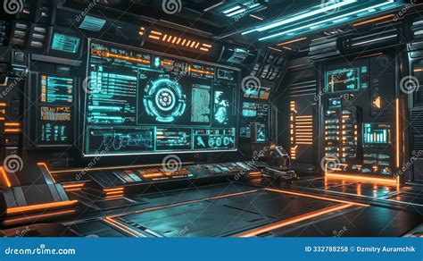 The Cybersecurity Operations Center Displays Icons Of Threat Detection Tools As Well As Real