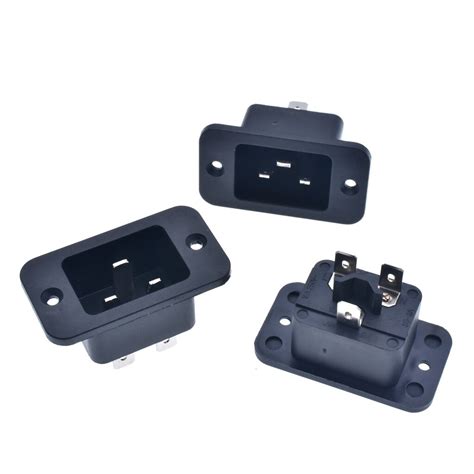 1pcs Ac 250v 16a Iec 320 C19 C20 Panel Mount Plug Vicedeal