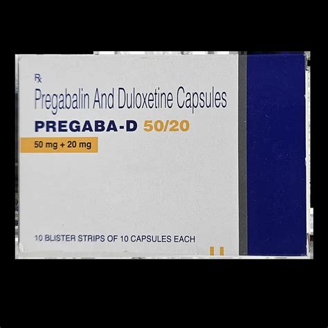 Pregaba D 50 20mg Capsule 10s View Price Combination And Alternatives Medkart