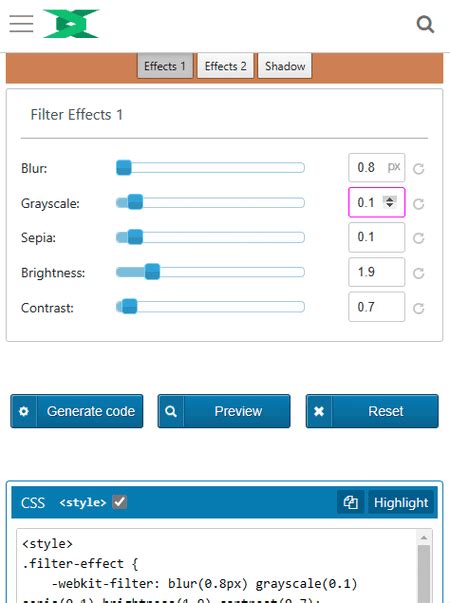 Best Free Online CSS Image Filter Generator Websites