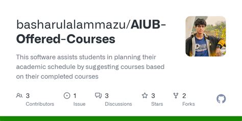 GitHub Basharulalammazu AIUB Offered Courses This Software Assists Students In Planning Their