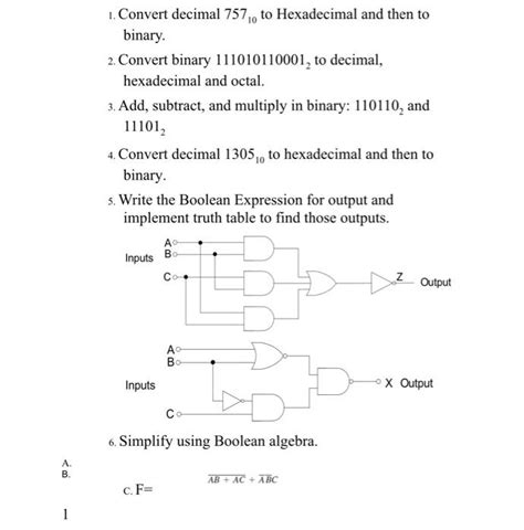 solved 1 convert decimal 75710 to hexadecimal and then to