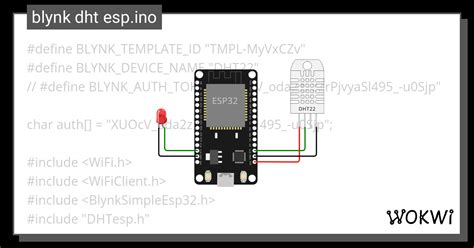 Blynk Dht Esp Ino Wokwi ESP32 STM32 Arduino Simulator