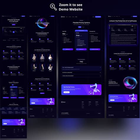 ai software elementor template kit for wordpress website modern