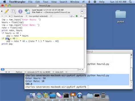 Python For Informatics Exercise 3 1 YouTube