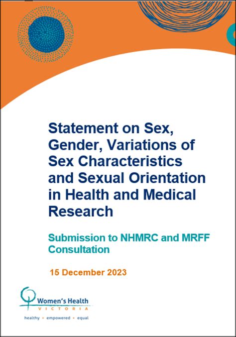 Statement On Sex Gender Variations Of Sex Characteristics And Sexual