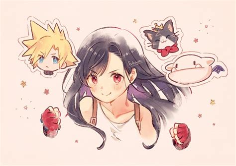 Xpo917 Cait Sith Final Fantasy Cloud Strife Moogle Tifa Lockhart