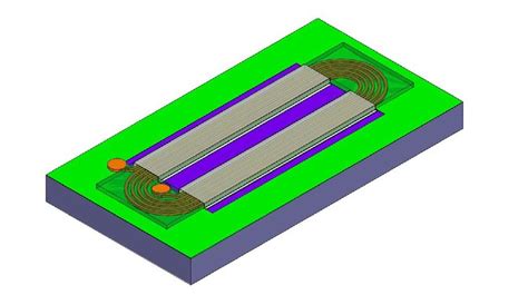 Drawing Of A Micro Inductor On A Silicon Substrate Download Scientific Diagram