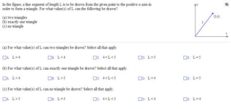 solved in the figure a line segment of length l is to be