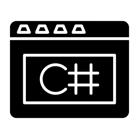 C Sharp Icon Style Vector Art At Vecteezy