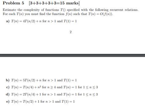 Solved Problem 5 3333315 Marks Estimate The