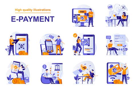 E Payment Illustration Pack 10 Free Download Business Illustrations