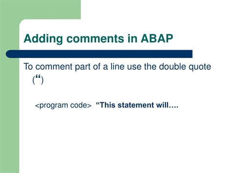 Ppt Lesson 1 Introduction To Abap Objects Powerpoint Presentation