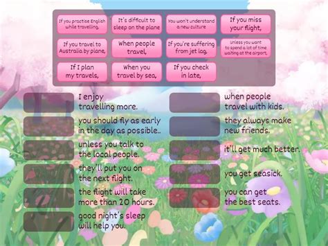 Form 7 Unit 8 Lesson 2 Match Up